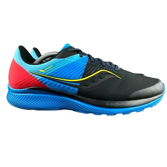 Saucony | Shoes | Saucony Mens Guide 4 Runshield Blue Black Red Running ...